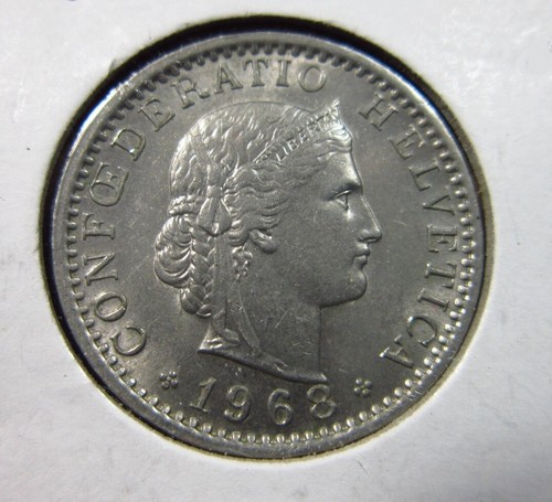 SWITZERLAND 20 Rappen 1968 Helvetica Swiss World Coin h1976 | eBay
