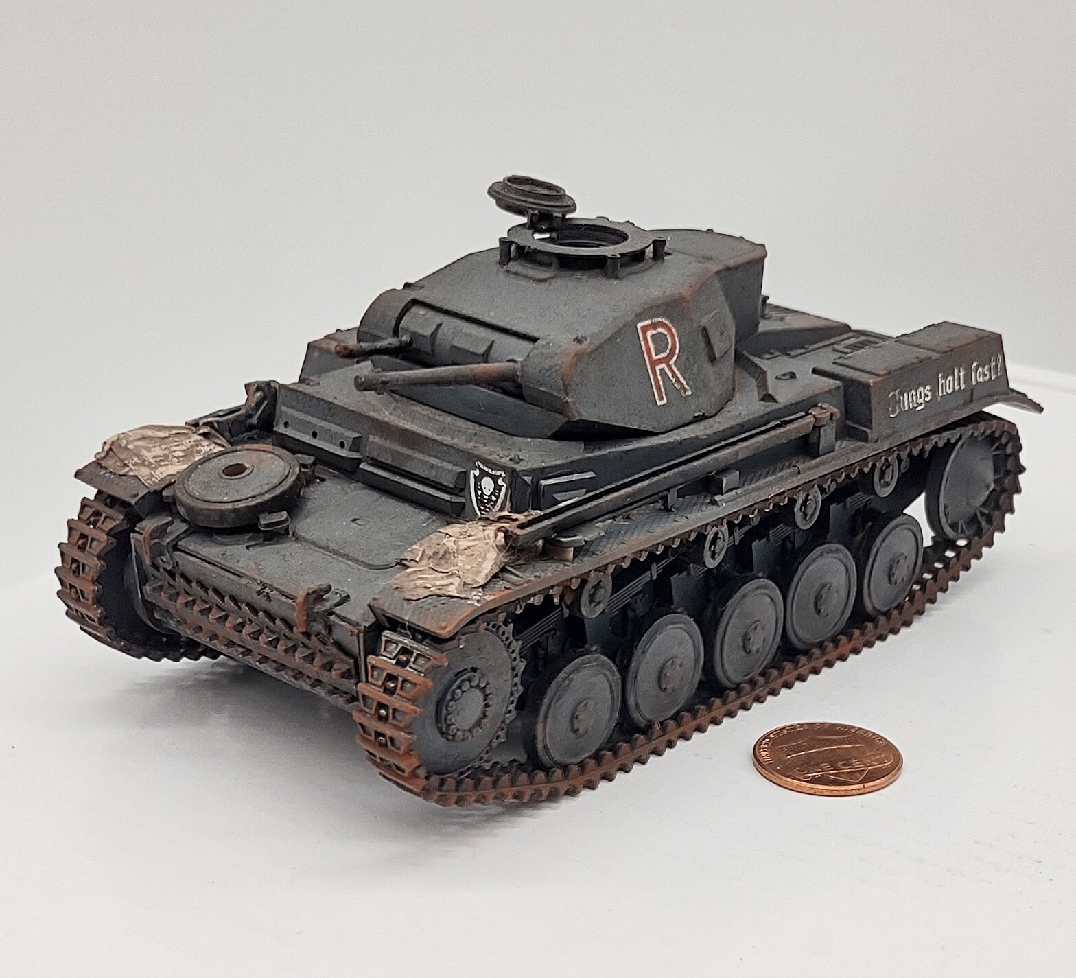 1:35 Scale Rough Built Painted Plastic Model German WWII Panzer II ...