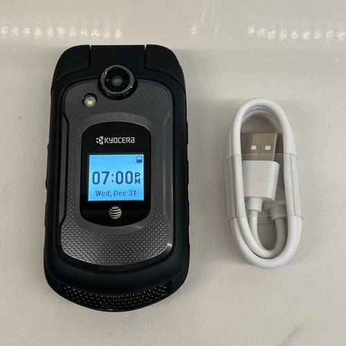 Kyocera DuraXE E4710 AT&T UNLOCKED GSM Rugged Cell Flip Phone Grey ...