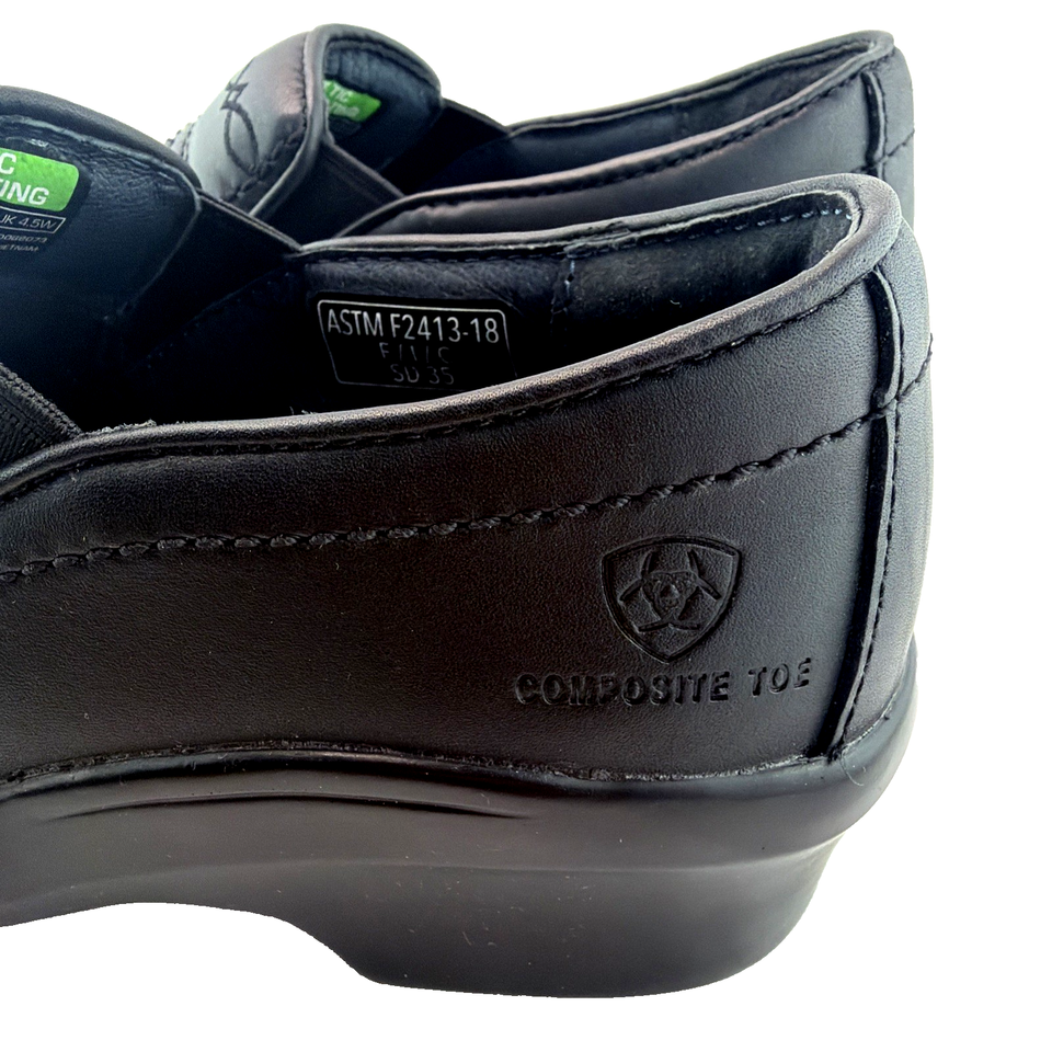 ARIAT Work Expert Safety Clogs SD Women's Sz 7 Med Black Composite Toe ...