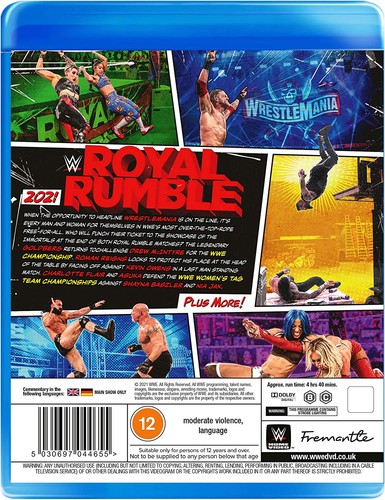 WWE: Royal Rumble 2021 (Blu-ray) Roman Reigns Randy Orton AJ Styles (UK ...
