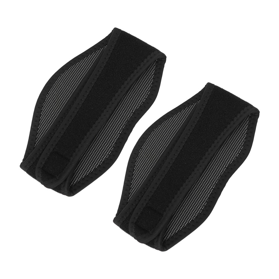 Black 2pcs Neck Brace Cervical Collar Magnetic Fibre Far Infrared Hot ...