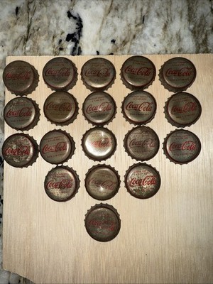 Vintage Coca Cola Bottle Caps Cork Back 19 Pieces Used | eBay