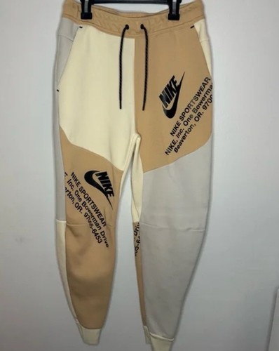 Nike Tech Fleece Men's Medium Graphic Jogger Pants Sesame DM6480-252 | eBay