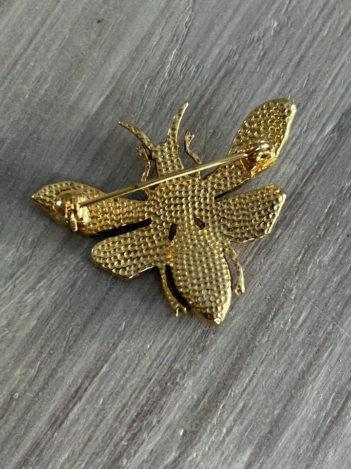 Bug Insect Pin Brooch Rhinestone Wings Large Pink & Blue Stone | eBay