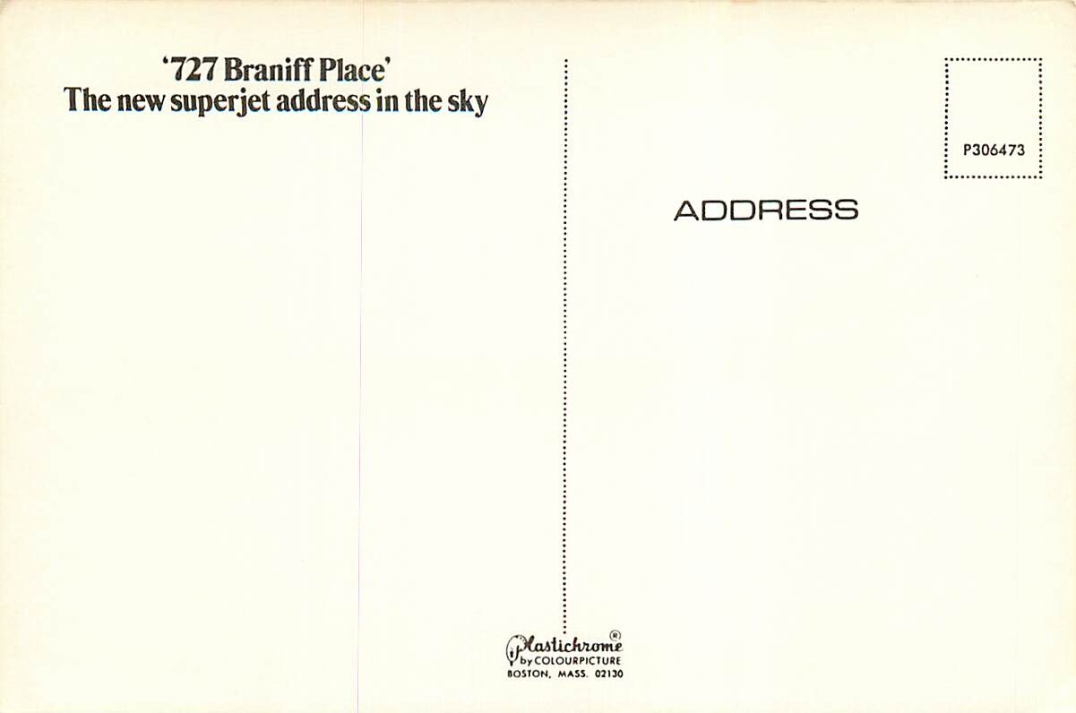 Postcard Braniff International 727 Superjet Airplane | eBay