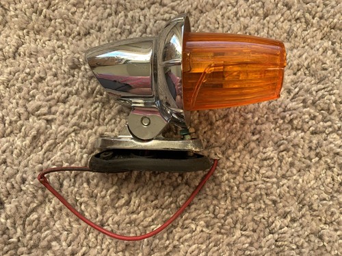 Vintage Signal-Stat 1300 Semi Truck Cab Running Marker Light Amber | eBay