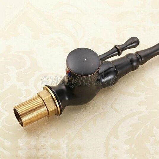 Oil Rubbed Bronze Kitchen Sink Faucet Single Handle Hole Swivel Mixer ...