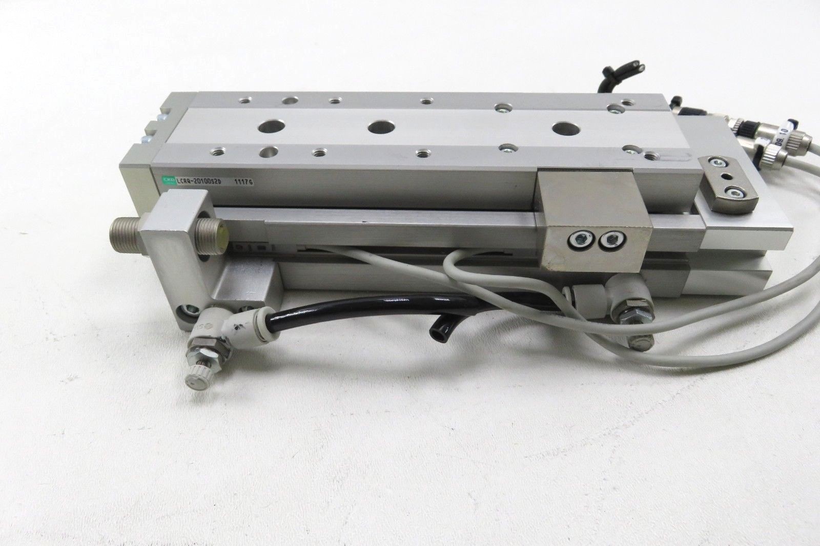 CKD LCRQ-20100S2D Linear Slide Cylinder LCR-Q-20-100 w/ CKD TOH Sensor ...