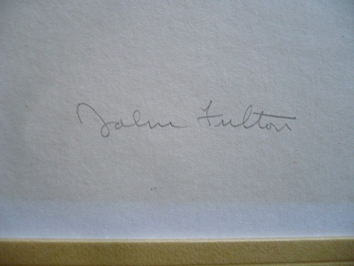 JOHN FULTON, LISTED, WESTERN COWBOY illustrator, PENCIL SIGNED ...