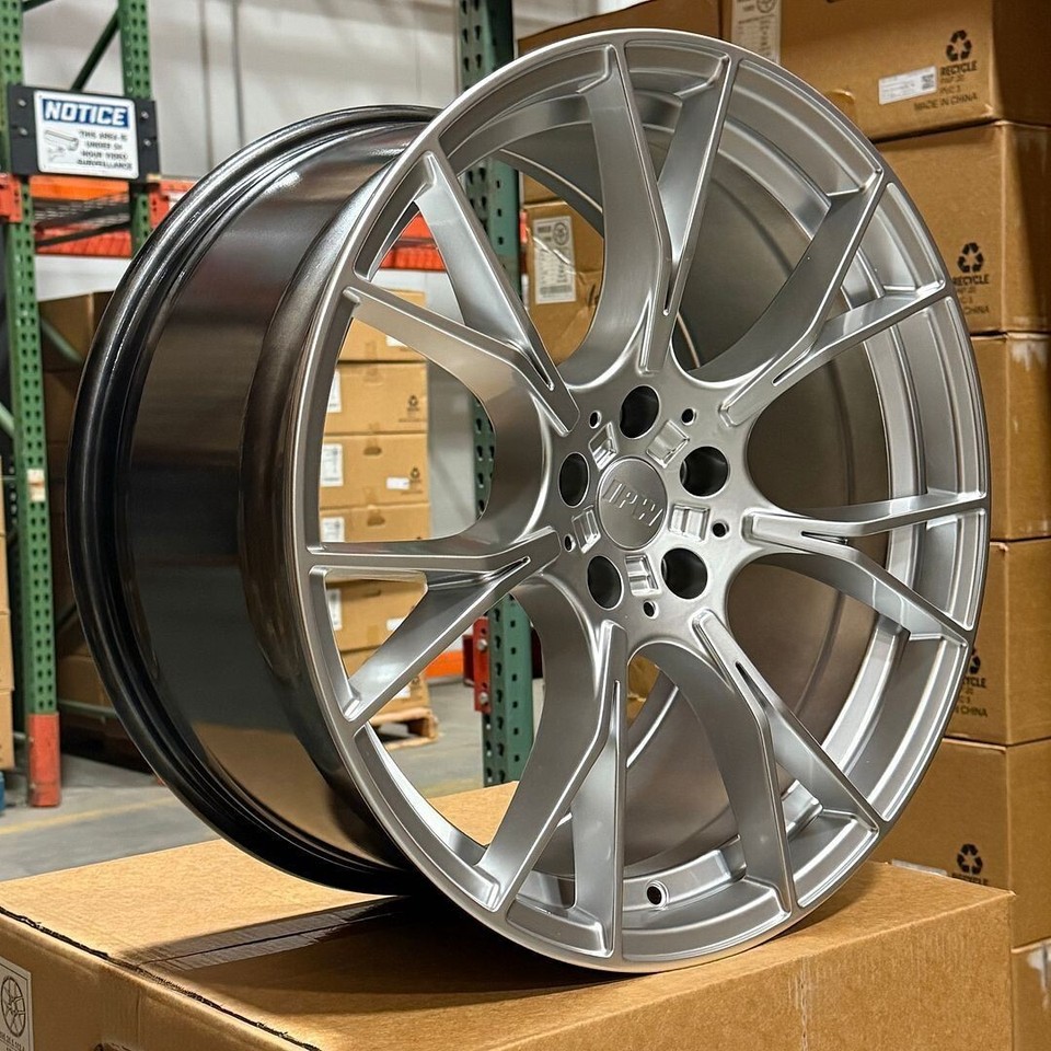 20" M5 CS STYLE SILVER WHEELS RIMS FITS BMW 5X112 430i xDrive M440i G22 ...