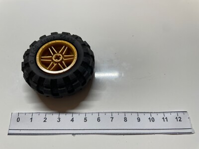 Lego 1 x pearl gold Wheel 30.4mm w/ balloon tire D. x 20mm 70755 70589 ...
