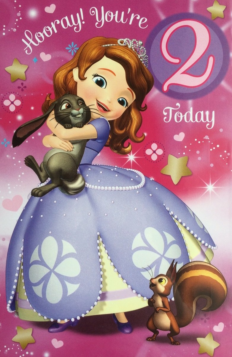 Sofia The First Birthday Card Magical Disney Princess Greetings Card Ebay