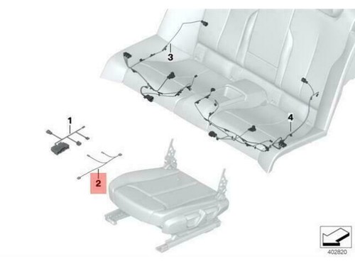 OEM BMW F20 F20N F21 F21N F30 F30N ADAPTER LEAD LUMBAR 61129258213 ...