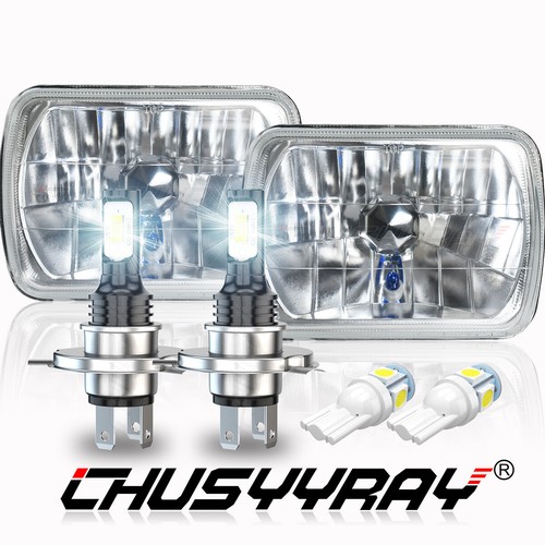 New 2PC 7x6" 5x7 LED Headlight fit for Kenworth T300 Freightliner FL60 ...