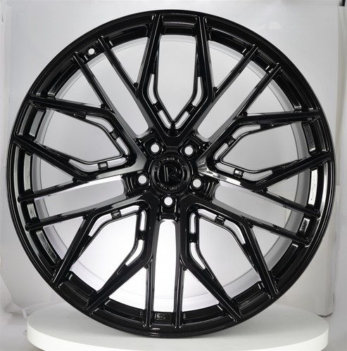 4 Forged RF1 20 inch Gloss Black Rims 20x10.5/12 fits Maserati ...