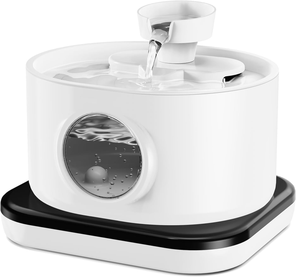 Wireless Cat Water Fountain Automatic Battery Operated Pet Water ...