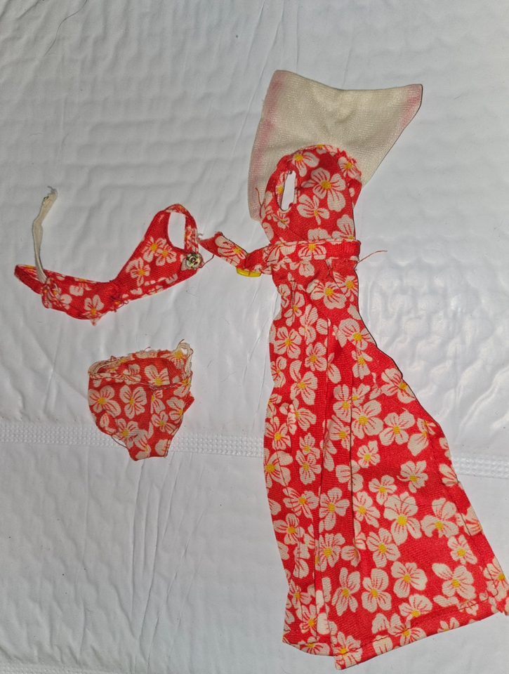 HTF Vintage Barbie Get Up N Go Beach Days #7888 DRESS BATHINGSUIT TLC ...