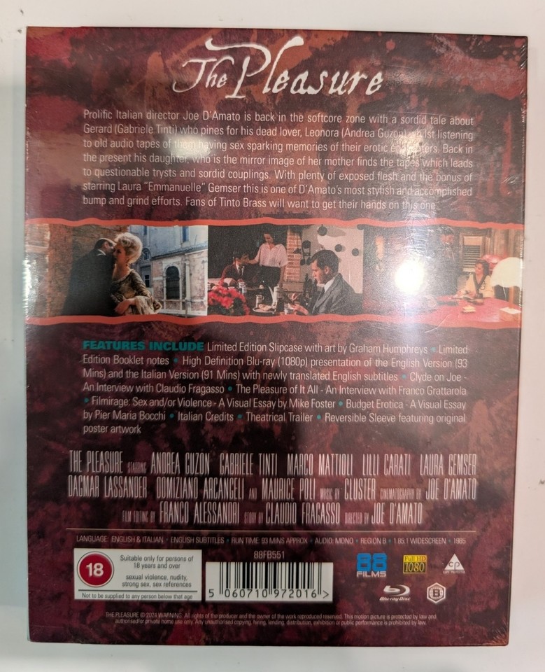 BLU-RAY THE PLEASURE 88 FILMS BRAND NEW SEALED UK STOCK | eBay UK