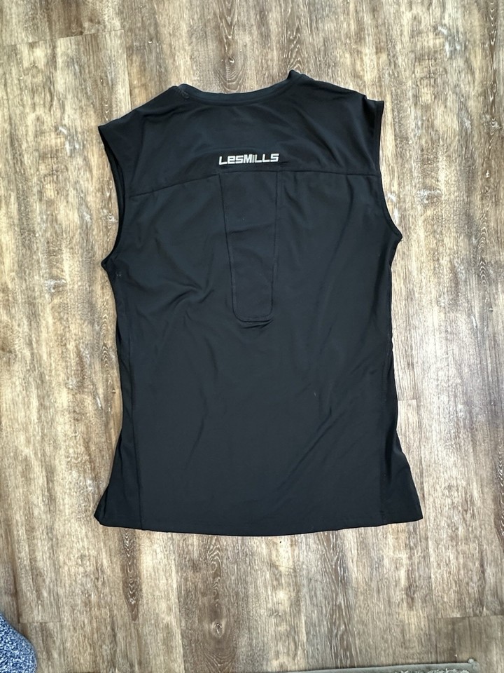 Bodypump Reebok Raise The Bar Shirt Les Mills Sleeveless Workout Black ...