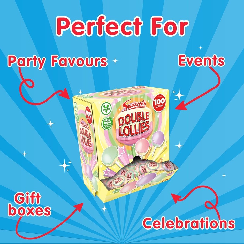 Swizzels Double Lollies Dispenser Box 100 Lollipops per Box | eBay UK