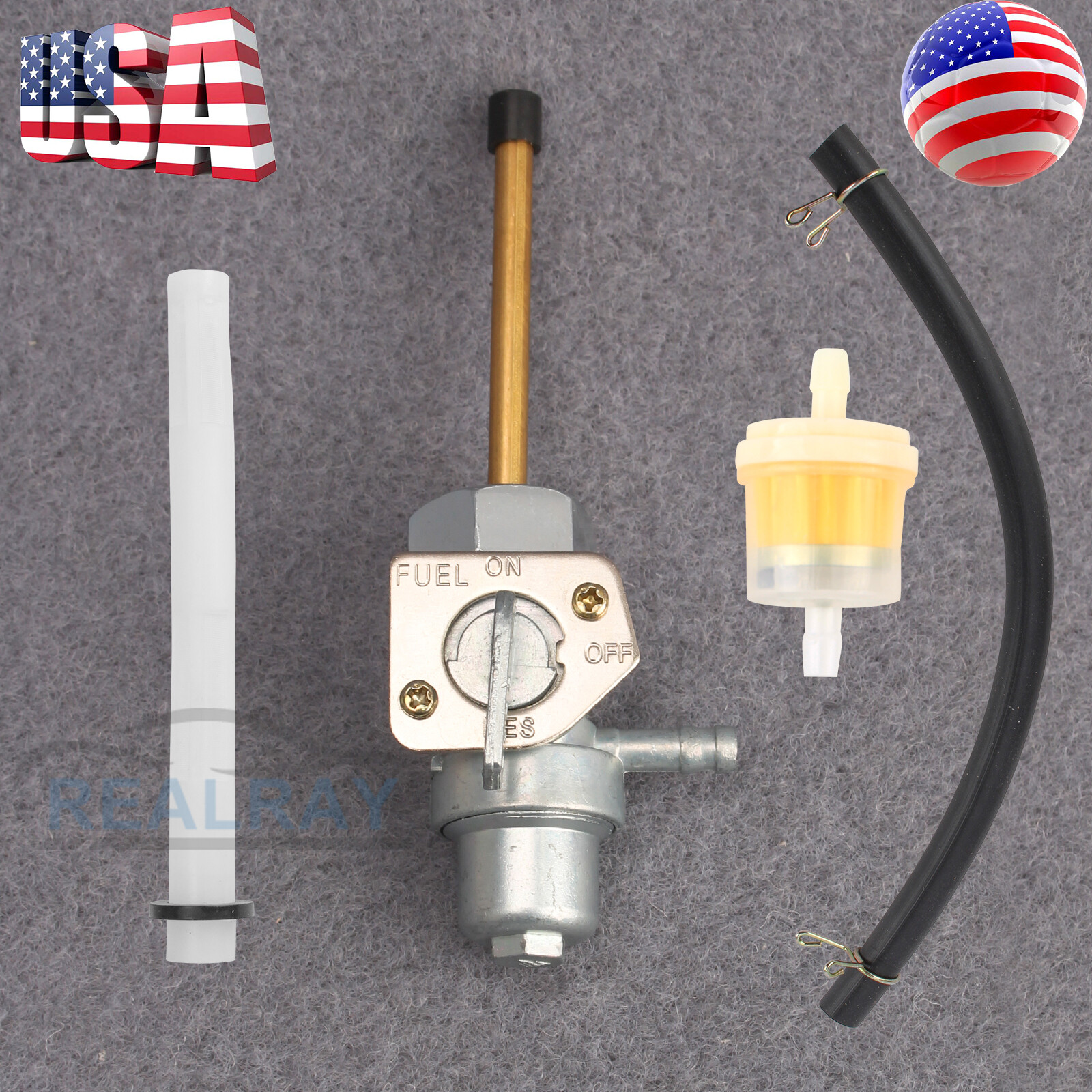 New Fuel Petcock Valve Gas Tank Shut Off Switch For Honda TRX250 TRX300 ...