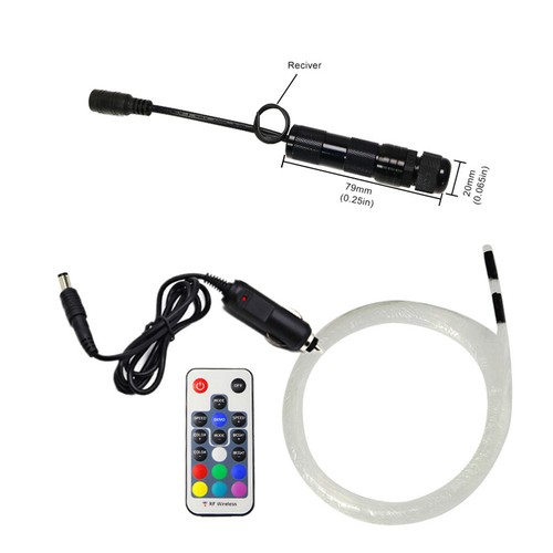 RGB Fiber Optic Starlights Kit RF Remote Control For Car Limo Headliner ...