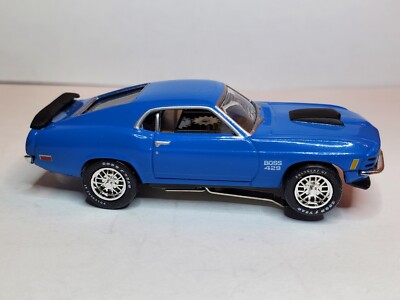 70 MUSTANG BOSS 429 AW CHASSIS TJET HO Slot CHROME WIRE RIM LETTERED ...