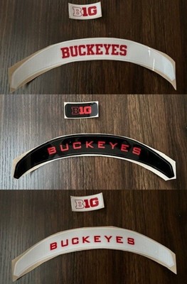 Buckeyes Bumper Decals Riddell Speed Full Size Football Helmet 20mil | eBay