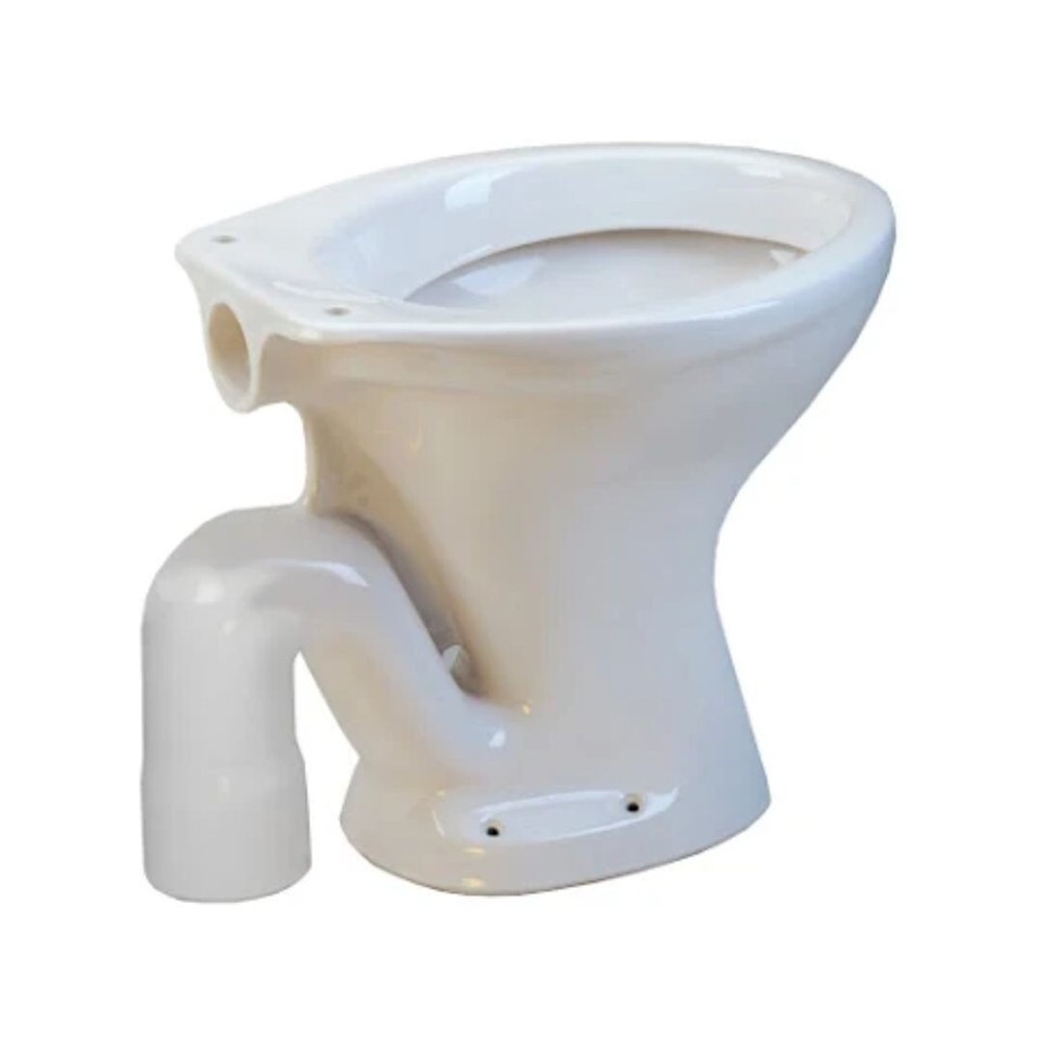 Twyford Classic floor-standing WC S Trap for low level exposed cistern ...