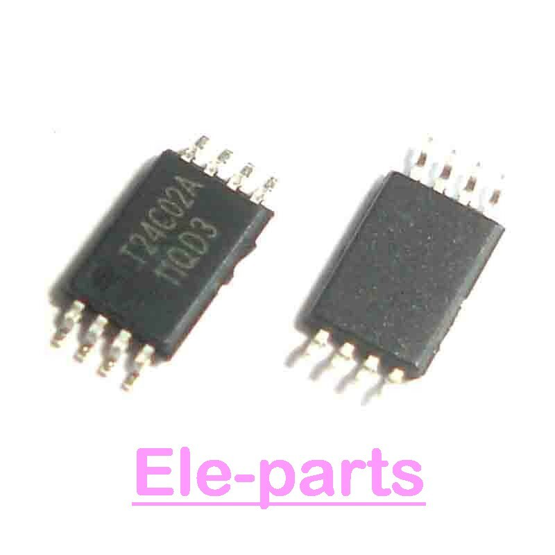 10 PCS AT24C02-10TU-2.7 TSSOP-8 AT24C02 24C02 2-Wire Serial EEPROM IC ...