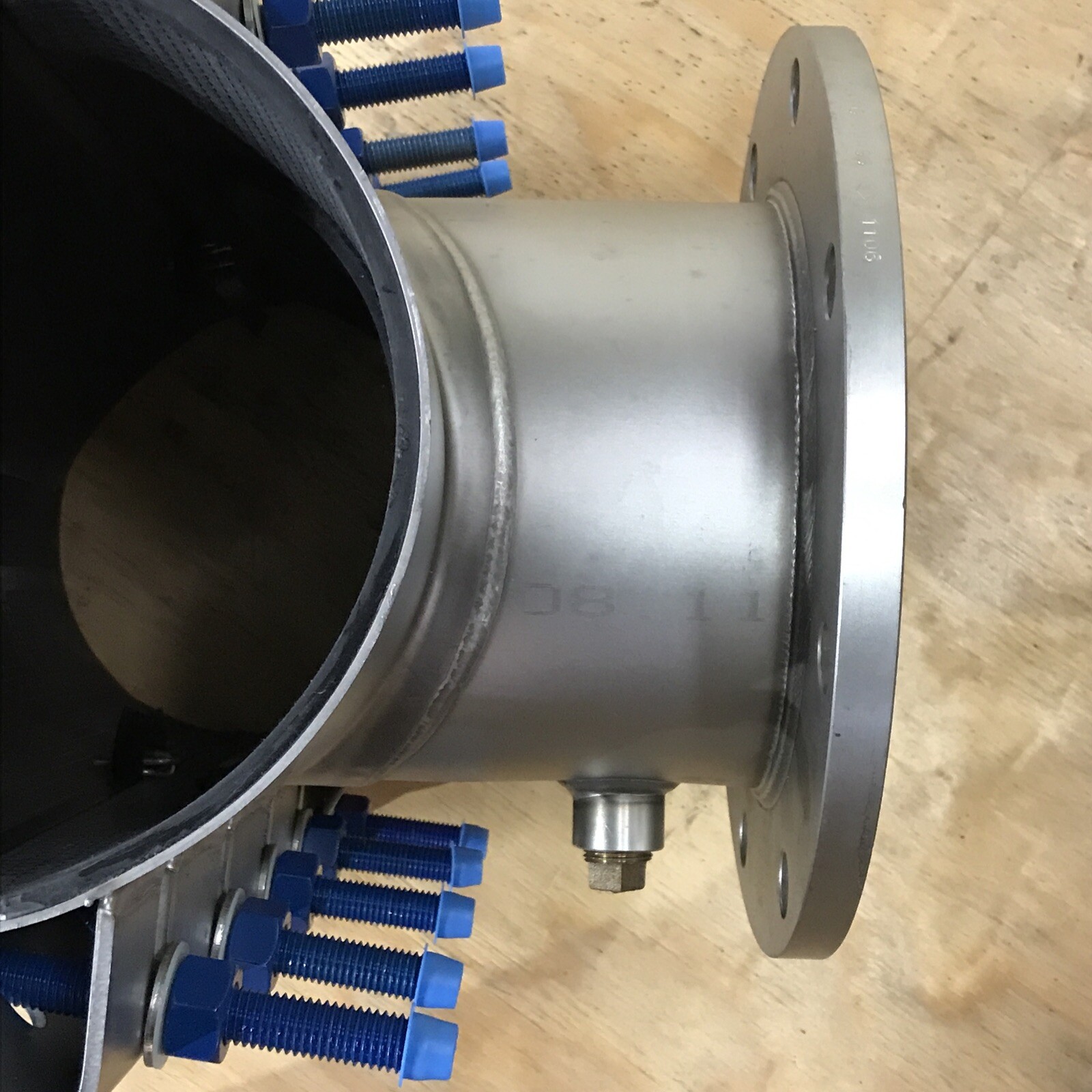 8” x 8” ALL STAINLESS TAPPING SLEEVE SMITH BLAIR STYLE 665 9.20-9.60 AC ...