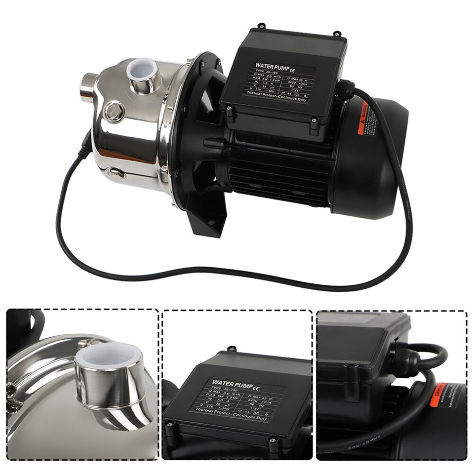 1.2 HP Shallow Well Pump Water Booster Jet Pump Garden Irrigation Pump ...