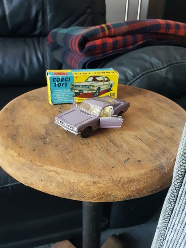 CORGI TOYS 320 RARE BOXED LILAC METALLIC FORD MUSTANG FASTBACK WITH ...