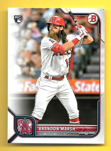 BRANDON MARSH 2022 TOPPS BOWMAN ROOKIE RC CARD #81 ANGELS MLB | eBay