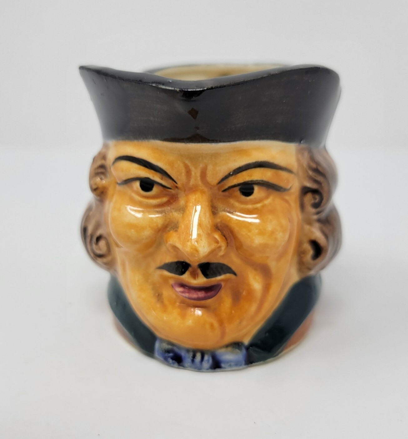 Occupied Japan Toby Character Creamer/Mug 3" Blue Bow Tie Mustache ...