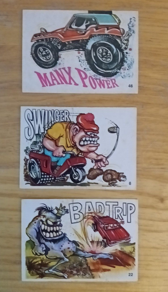 ODDER ODD RODS Donruss Hot Rod Car Trading Cards Vintage 1970's Set of ...