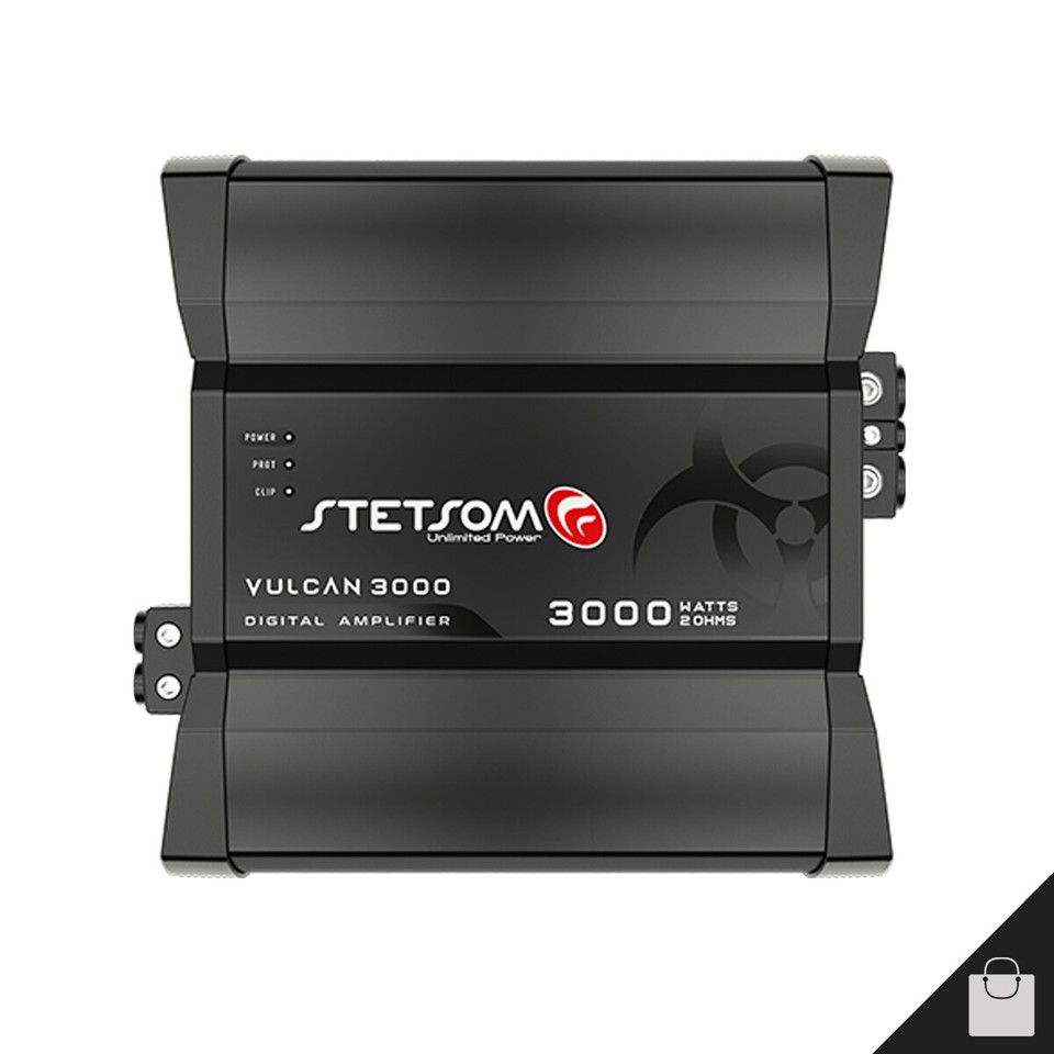 Stetsom Vulcan 3000 1 Ohm Amplifier 3K Amp Bass & Voice Car - 3-5 Day ...
