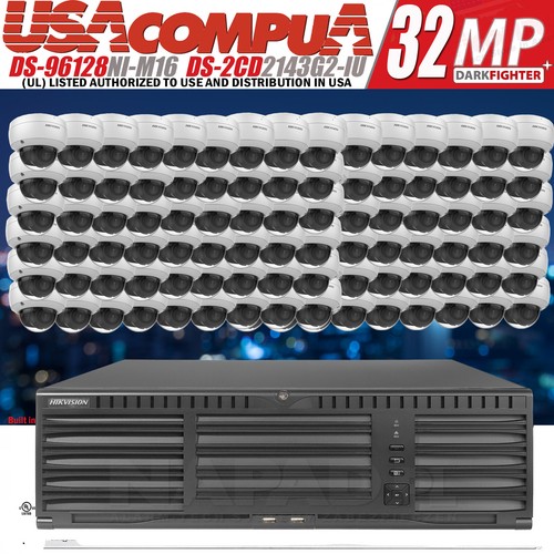 US Hikvision 128CH 32MP Security System 4K IP Camera DS-2CD2143G2-IU ...