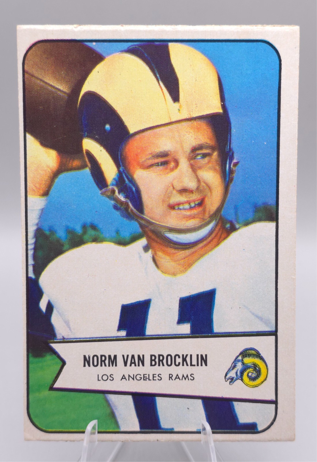 1954 Bowman Football #8 Norm Van Brocklin VG-EX Los Angeles Rams | eBay