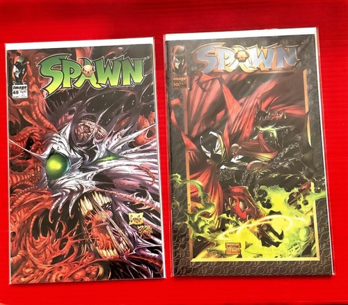 SPAWN #49 & 50 SET NEAR MINT BUY TODAY AT RAINBOW COMICS SPAWN COMICS ...