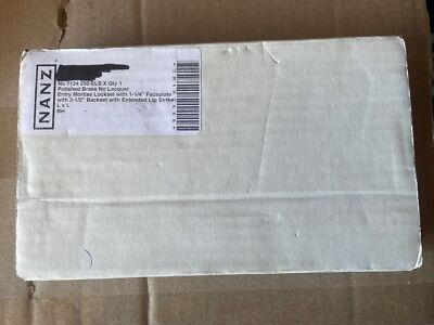 Nanz #7124 Entry Mortise Lock Polished Brass,RH | eBay