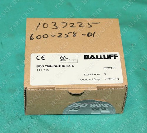 Balluff BOS-26K-PA-1HC-S-4-C Photoelectric Sensor 0932DE B0S NEW | eBay