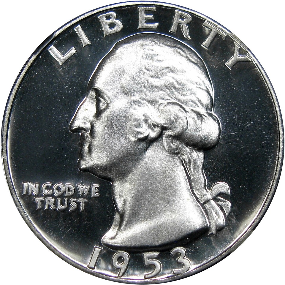 1953 25C NGC PF68* CAMEO (NGC STAR CAMEO) ~ MONSTER DCAM OBVERSE! | eBay