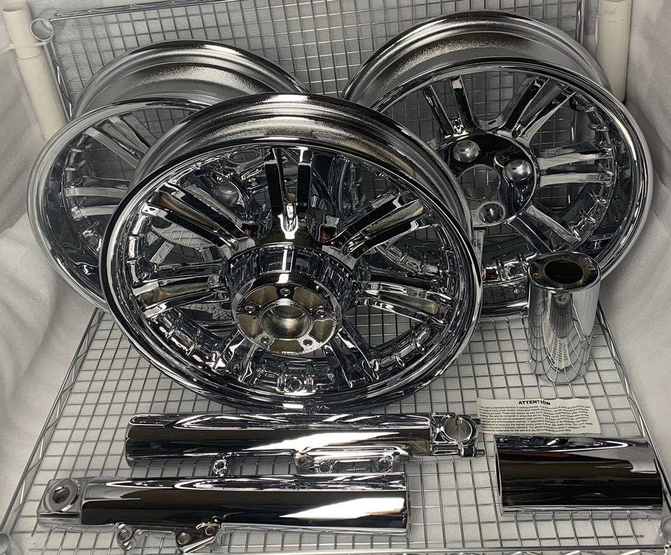 Harley Davidson Tri Glide Rims FLHTCUTG 2014 -20 Chrome Wheels OEM ...