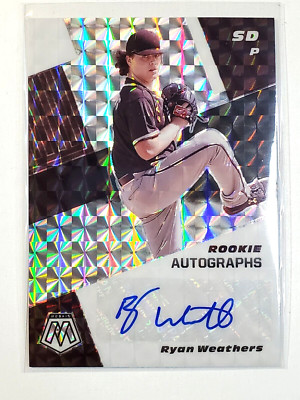 Ryan Weathers 2021 Panini Mosaic Rookie Autograph #RAM-RW RC SP San ...
