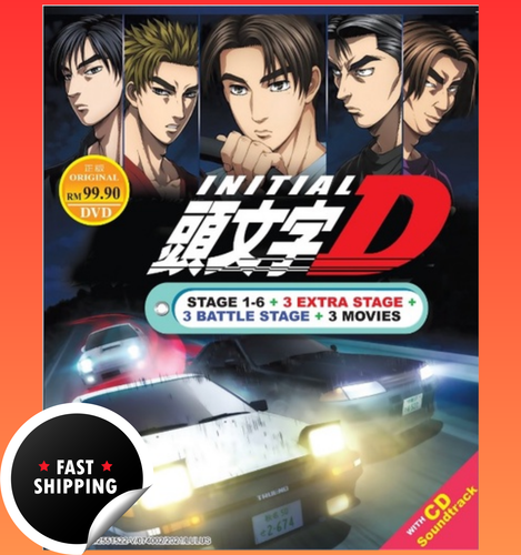 Initial D Complete Stage 1-6 +3 Movie +3 Extra Stage +3 Battle +CD OST ...