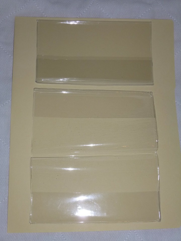 12 Clear Vinyl Plastic Checkbook Covers Holders - put in your favorite ...
