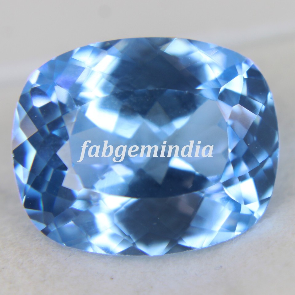 10+ Ct Certified Natural Jeremejevite Brilliant Cut Cushion Loose ...