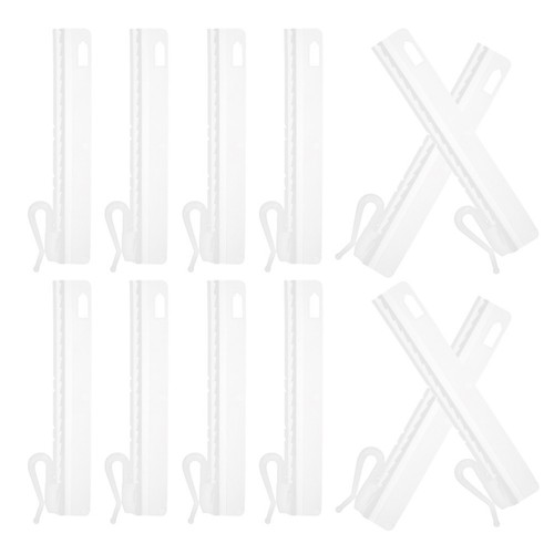 35 Pcs Adjustable Curtain Hooks Plastic Clips Pinch Pleat Locking | eBay